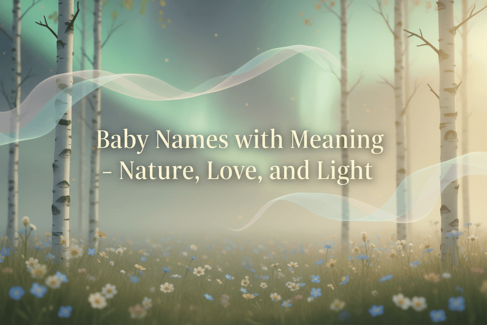 Nombres de bebé con significado – Naturaleza, amor y luz